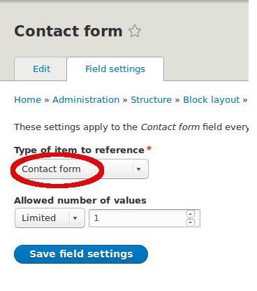 Placing The Contact Form In A Block In Drupal Peacog Web Development