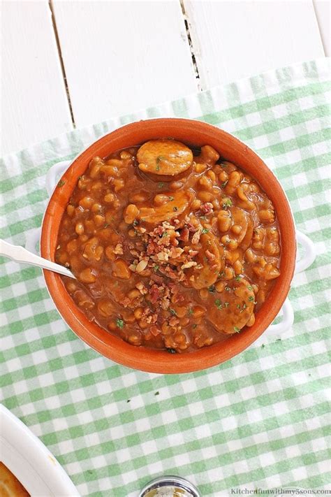 Crock Pot Kielbasa Sausage And Beans Kitchen Fun With My 3 Sons