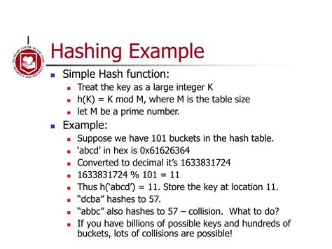 Ppt Efficient Symbol Table Using Hashing Practical Implementations And Optimization