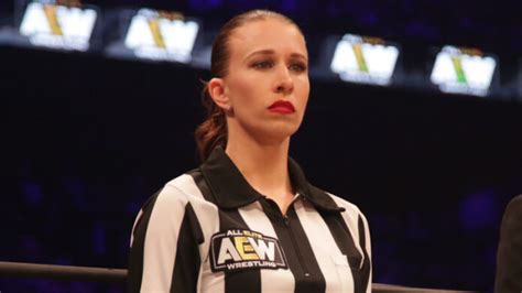 Aew Womens Referee Aubrey Edwards Talks About Her Chemistry With Chris Jericho Pwmania