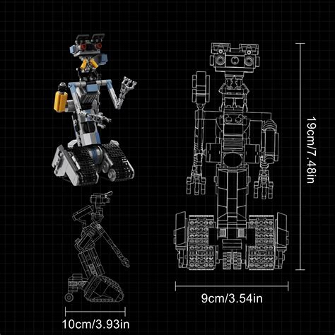 Johnny 5 Robot Building Block Setshort Open Circuit Johnny Five Robot
