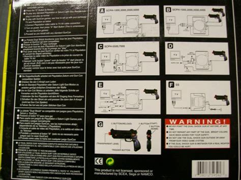 Broken Psx Playstation Dual Shock Namco Guncon Light Gun Gun Con Ps1 Ps