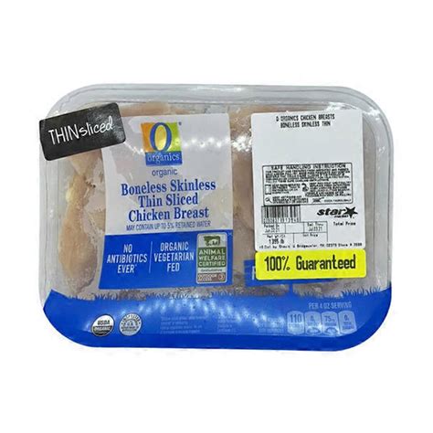 O Organics Air Chilled Thin Sliced Boneless Skinless Chicken Breasts