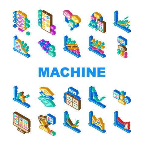 machine learning algorithm model icons set 54190329 vector art at vecteezy