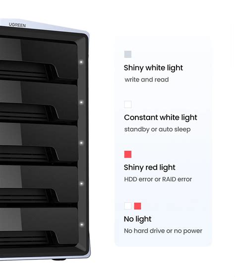 Ugreen Hdd Docking Station 5 Bay Usb 3 0 To Sata External Hard Drive Enclosure For 3 5 2 5 Inch