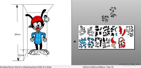 Cartoon Animaniacs Wakko Warner Paperzone Vn