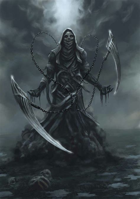 SeAnte Muerte Dark Art Tattoo Grim Reaper Art Anime Art Dark