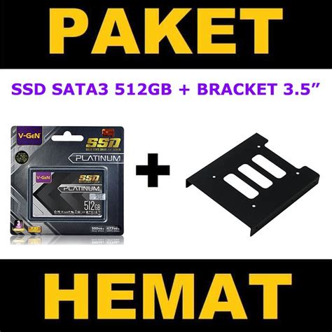 Jual SSD V GeN GB V GeN HDD Bracket Inch For PC Breket Desktop PAKET Shopee Indonesia