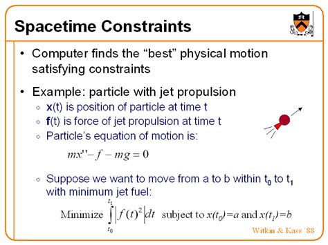 Spacetime Constraints
