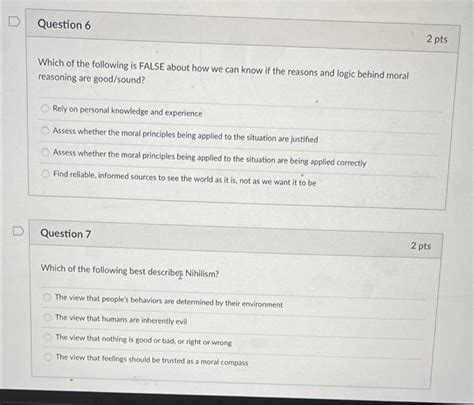 Solved D Question 8 2 Pts Which Of The Following Is Not One