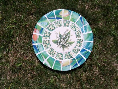 Broken China Mosaic Stepping Stone Mosaic Stepping Stone Broken