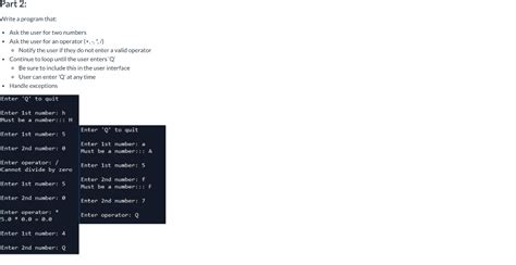 Solved Part 1 Write A Program That Asks User For A Chegg