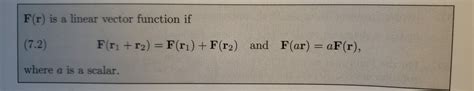 Solved Are The Following Linear Vector Functions Prove Your Chegg Com
