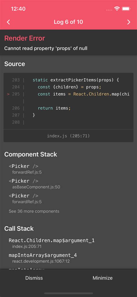 Cannot Read Property Props Of Null When Selecting Picker Item · Issue 1731 · Wixreact Native