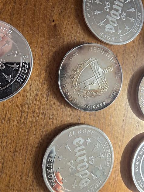 7X Silber Gedenk Münze 999 İnsgesammt 146 Gramm nur ab 1 Kaufen auf