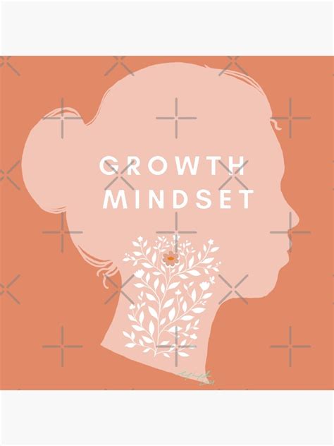 Growth Mindset Pink Poster For Sale By Pencilpepper Redbubble