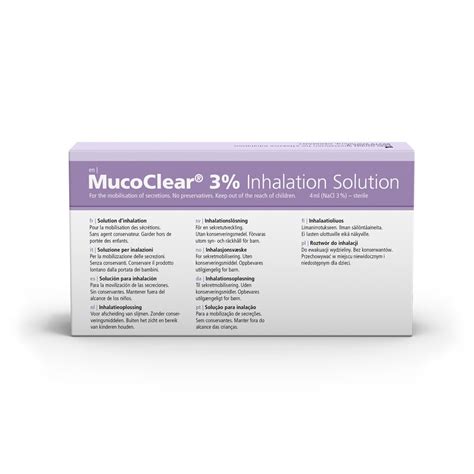 Mucoclear 3 Hypertonic Saline Inhalation Solution 60 X 4ml Pillsorted