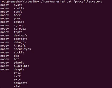 Proc Process Information Pseudo Filesystem