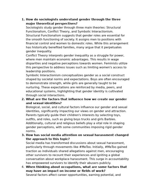 Constructing Gender Sex And Sexuality Pdf Gender Gender Studies