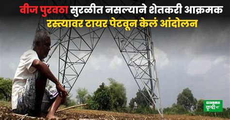 Agriculture News वीज पुरवठा सुरळीत नसल्याने शेतकरी आक्रमक रस्त्यावर
