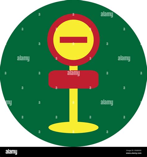 No Entry Traffic Sign Illustration Vector On A White Background