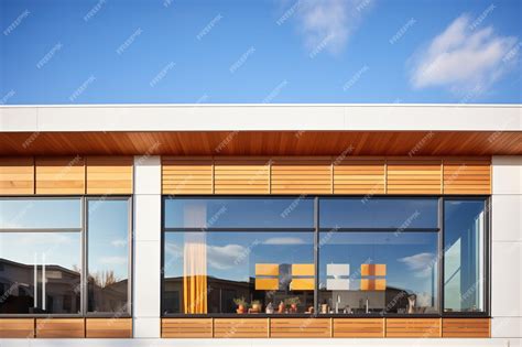 Premium Photo Architectural Detail Shot Of Ribbon Windows With