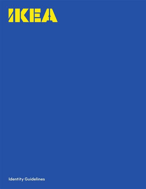 Ikea Identity Guidelines Ikea Logo Brand Book Brand Guidelines