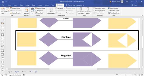 How To Combine Shapes In Microsoft Visio With The Help Of Operations