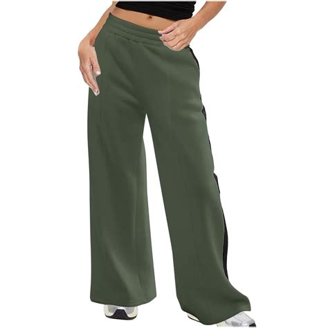 Bunenne Womens Sweatpants Womens Workout Wide Leg Elastic Waist