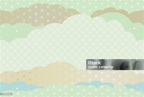 전통적인 패턴 벡터 그림일본어 원활한 새해 카드 템플릿 일본 문화에 대한 스톡 벡터 아트 및 기타 이미지 일본 문화 배경 주제 녹색 Istock