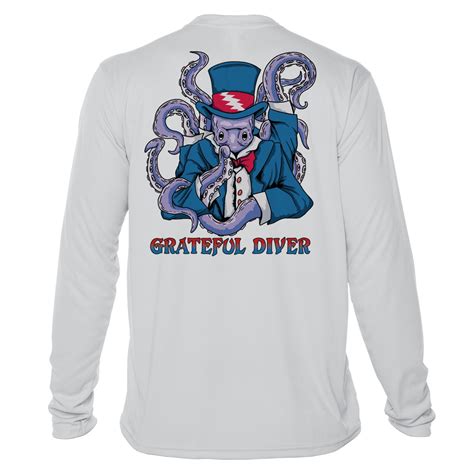 Long Sleeve Uv Shirts Performance Shirts Grateful Diver