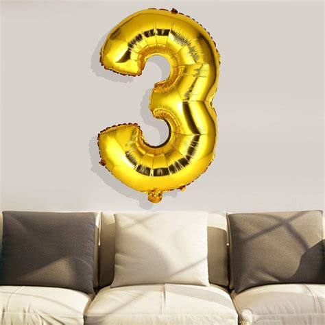 Globos de Mylar de la hoja de oro de pulgadas para la decoración de la pared Globos de la