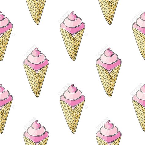 귀여운 아이스크림 원활한 패턴 배경 분홍색 말린 씨앗 빙 배경 일러스트 및 사진 무료 다운로드 Pngtree