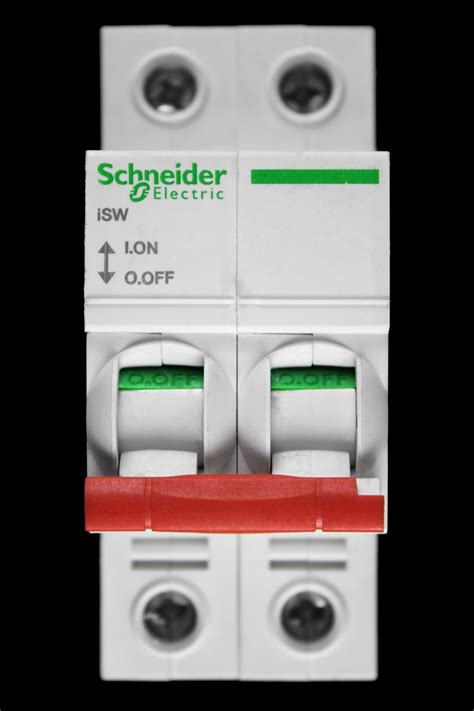 SCHNEIDER DOUBLE POLE MAIN SWITCH DISCONNECTOR ISW A S Used Circuit Breaker