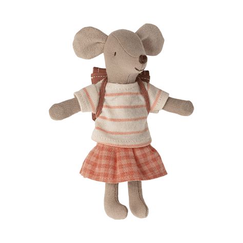 Maileg Tricycle Mouse Big Sister 2024 Coral Milka