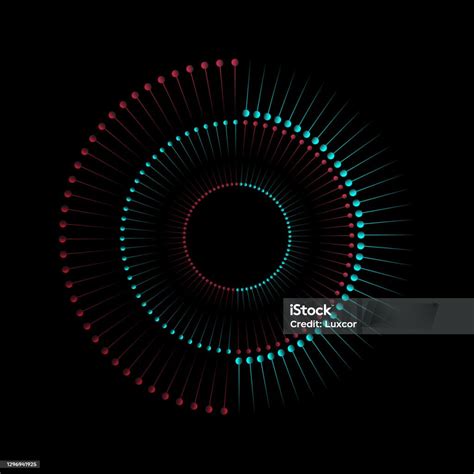 Futuristic Abstract Blue Red Gradient Wave Line Vector Design Template