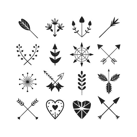 Set Of Arrow Icons Premium AI Generated Vector