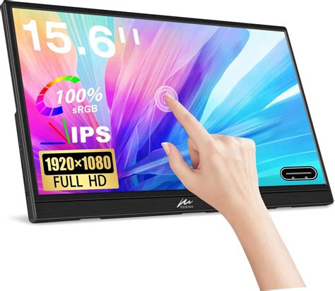 Amazon Com CAPERAVE Portable Monitor Touchscreen FHD IPS Touch Screen With Tempered
