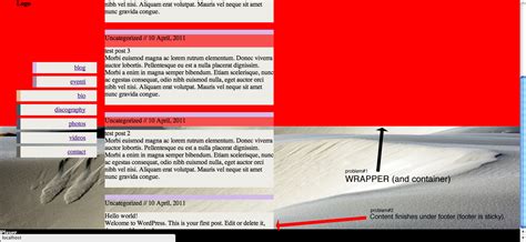 Css Wrapper 100 Height Fixed Footer And Fixed Menu Stack Overflow
