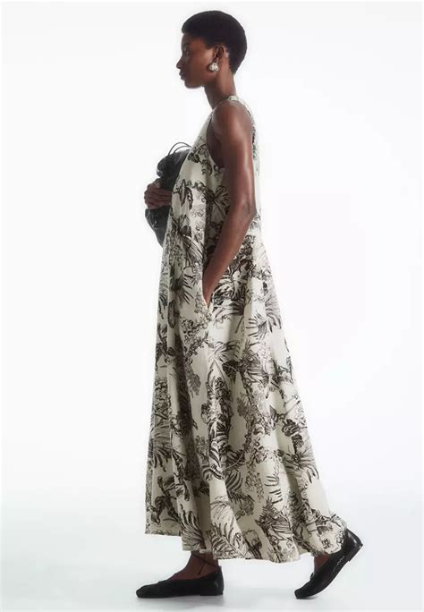 Buy Cos Pleated Linen Maxi Dress 2025 Online Zalora Philippines