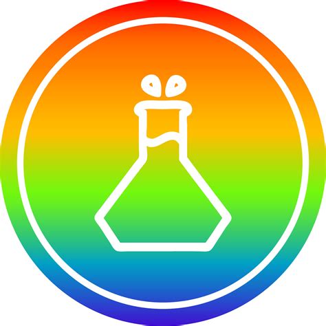 Science Experiment Circular In Rainbow Spectrum 10521523 Vector Art At Vecteezy