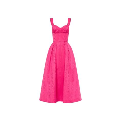 Lyla Midi Dress Hot Pink Rebecca Vallance Designer Collection Coveti