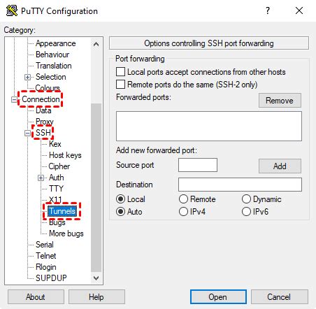 Stepwise Tutorial How To Create Remote Desktop SSH Tunnel Using PuTTY