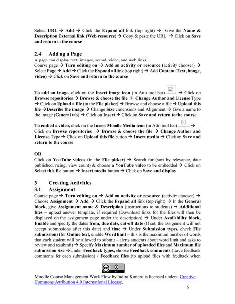 Moodle Course Management Workflow Pdf