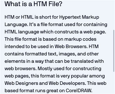 open htm file downoad corel draw to open ur file now htm whattt