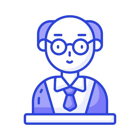 비즈니스맨 터 디자인 프리미엄 다운로드 준비 트렌디한 편집 가능한 아이콘 프리미엄 벡터