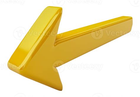 Yellow Angular Plastic Arrow 45905634 Png
