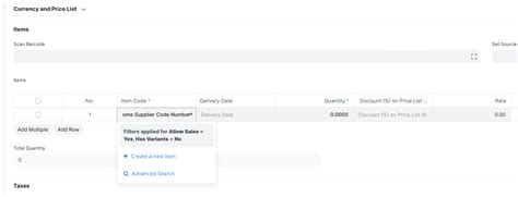 Searching The Item By Supplier Part Number In Sales Order Etc Erpnext