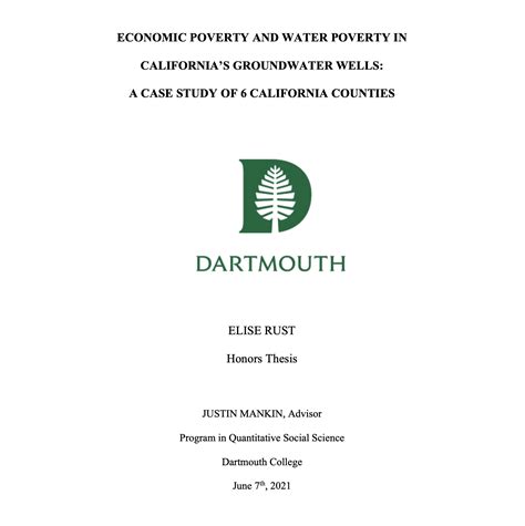 Elise Rust Undergraduate Honors Thesis