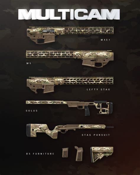M4e1 Threaded Receiver And 15 Hg Set Multicam Cerakote Aero Precision